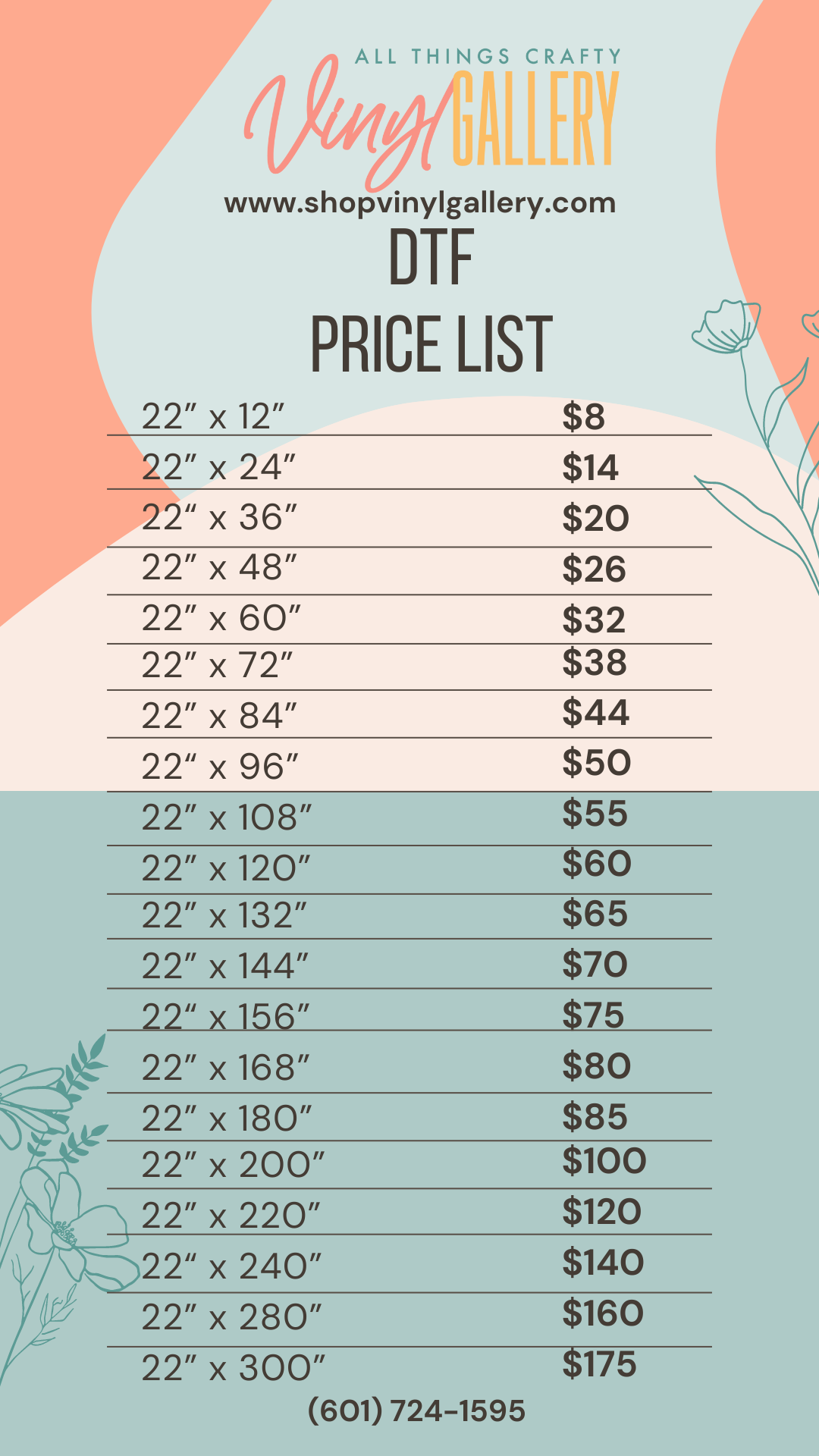 DTF Gang Sheets – Vinyl Gallery, LLC