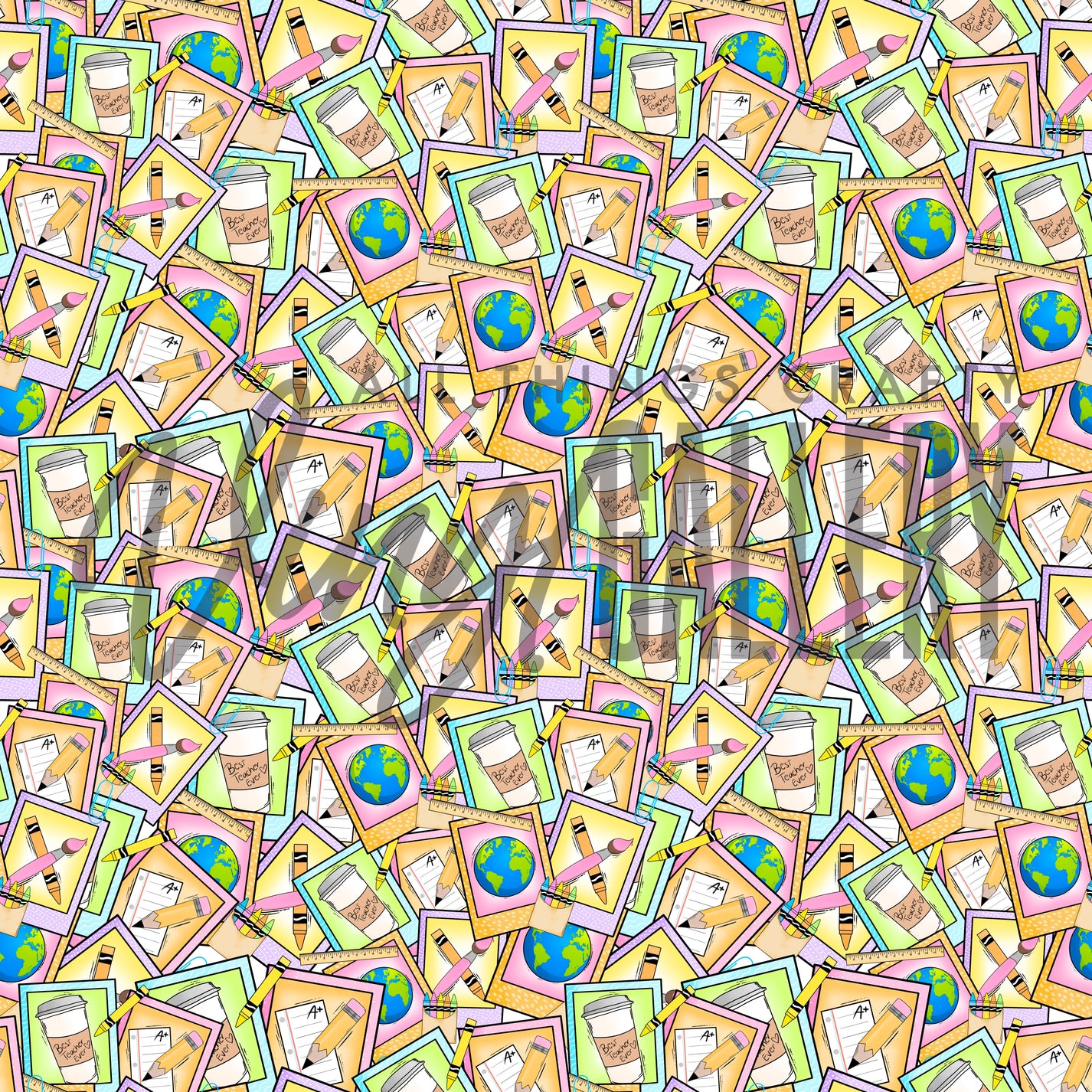 Teacher Polaroid Patterns – Vinyl Gallery, LLC