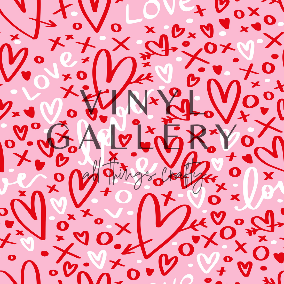 Valentine's Doodle Hearts Patterns – Vinyl Gallery, LLC