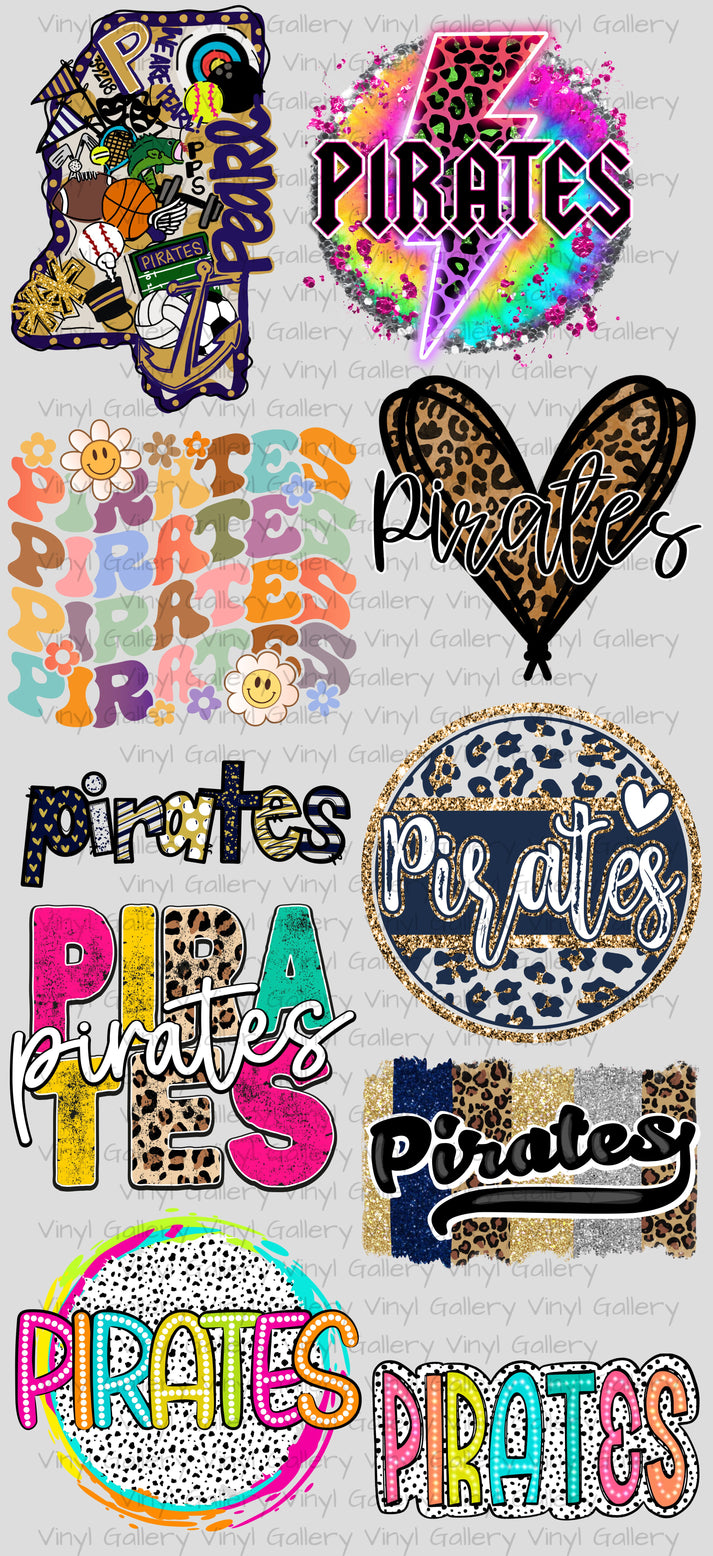 Premade 48inch Pearl Pirate DTF Gangsheet – Vinyl Gallery, LLC